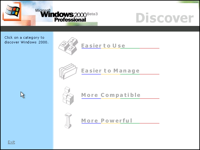 Windows 2000 1983, 1989, 1993, 1994, 1999, 2000.3