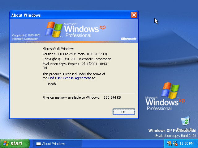 Windows XP 2485, 2486, 2494, 2495, 2498, 2499